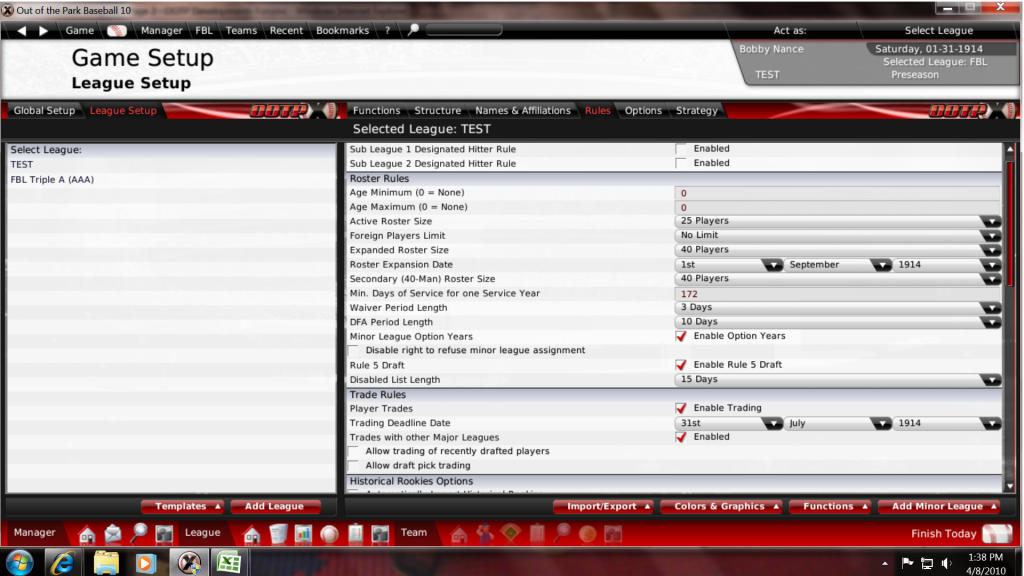 Historical Minor Leagues - Page 2 - OOTP Developments Forums