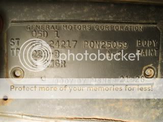 1966 cowl tag | Pontiac GTO Forum