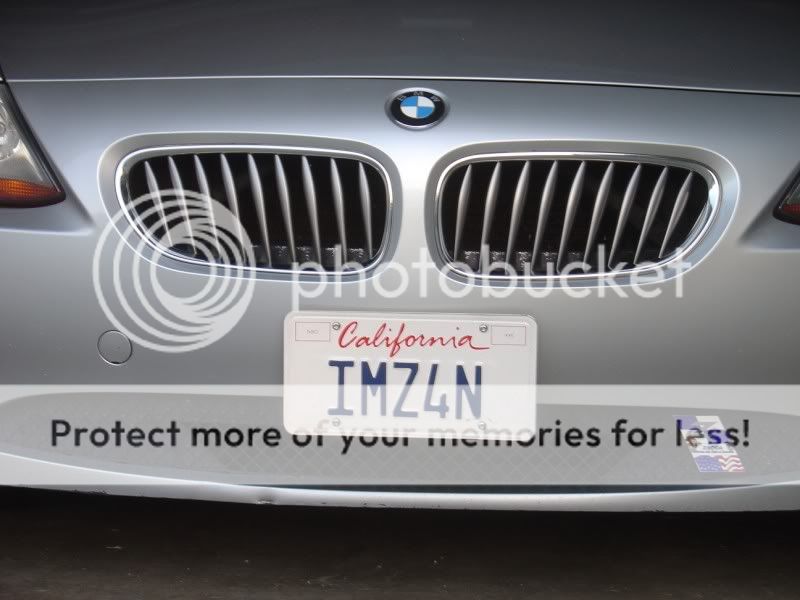 front license plate on a Z4 M | BimmerFest BMW Forum